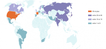 La production mondiale d 'électricité, l 'énergie nucléaire et les